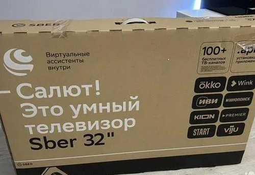 Новый телевизор Sber 32"(81 см) SDX-32H2120B, HD