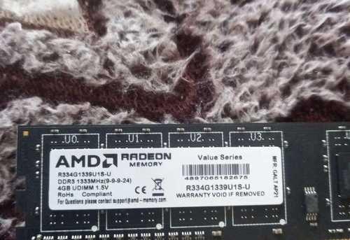 Оперативная память amd radeon 4gb ddr3