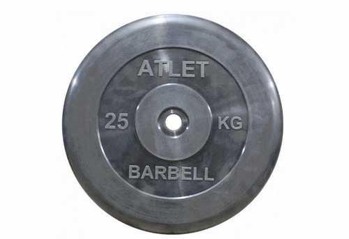 Диск обрезиненный Barbell Atlet d26 мм 25 кг