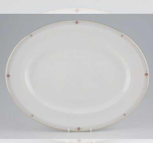 Блюдо овальное 39 см Satin марка Wedgwood (Англия)