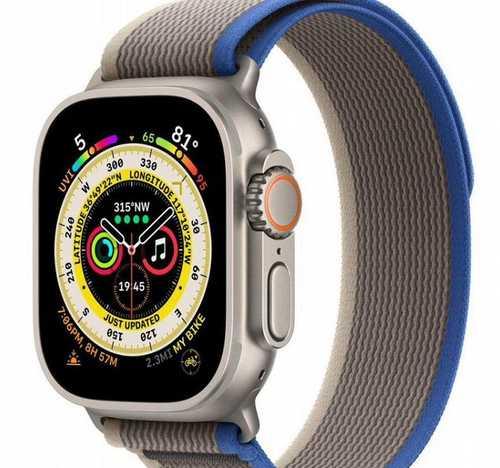 Apple watch Ultra 49mm Trail Loop Blue/Gray M/L