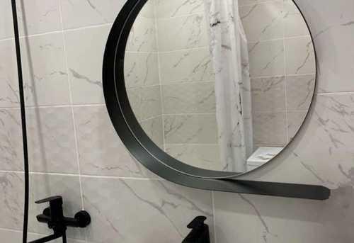 Зеркало в ванную круглое лофт
