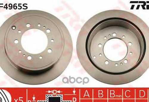 Диск торм задн df4965s TRW