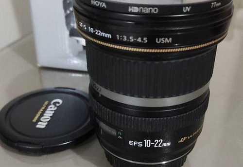 Объектив Canon EF-S 10-22mm f3,5-4,5 USM