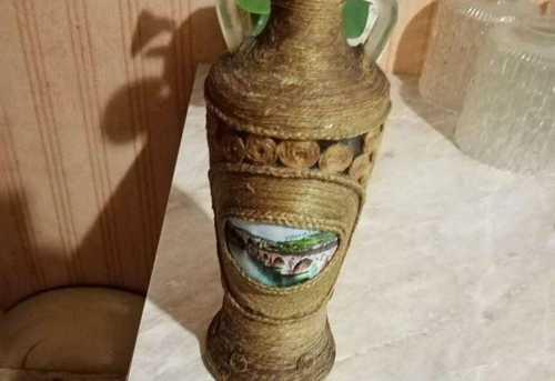 Декоративная бутылка и кувшин керамика