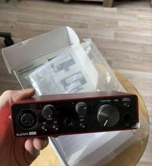 Звуковая карта focusrite solo 3rd Gen на запчасти