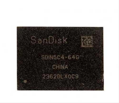 Микросхема emmc nand flash sandisk sdin5C4-64GB с