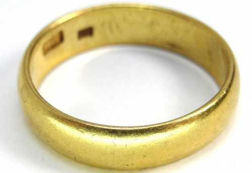Антикварное обручальное кольцо из золота 92 пробы