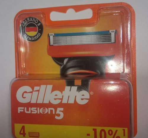 Кассеты для станка Gillette Fusion 5. 4 шт