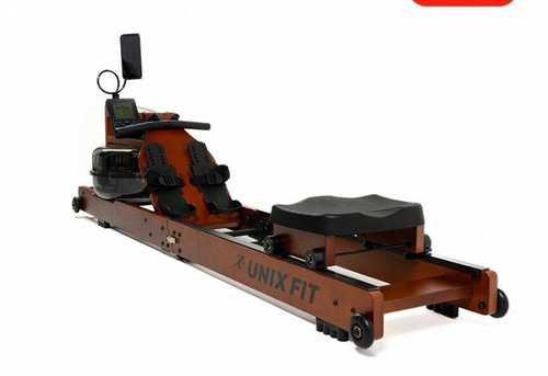 Гребной тренажер unix Fit Wood Rower Dark