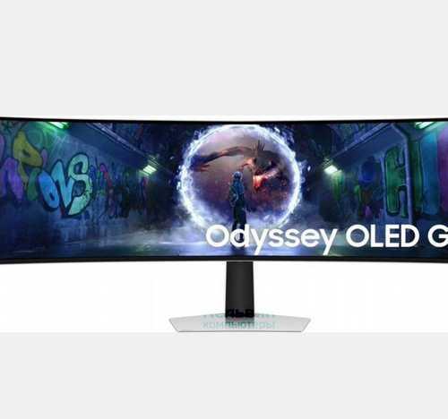 Samsung 49" Odyssey oled G9 S49DG932sixci серебристый oled LED 32:9 hdmi матовая HAS 250cd 178гр/178