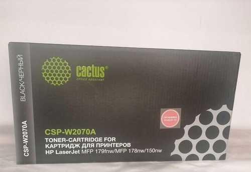 Картридж cactus CSP-W2070A лазерный черный для HP