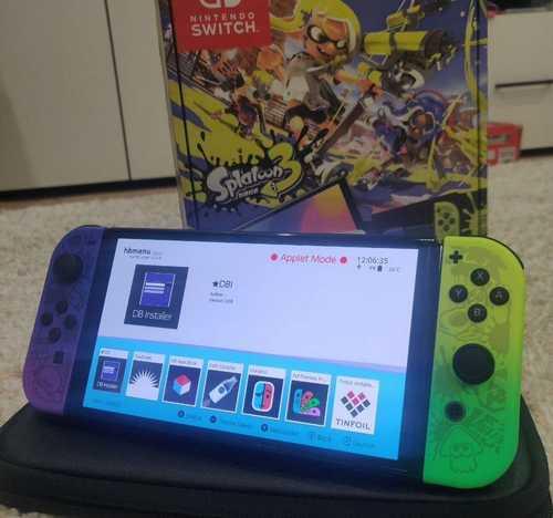 Nintendo switch oled splatoon Новая прошитая чип