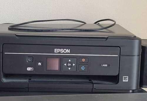 Принтер epson L486 на з/ч (засох)