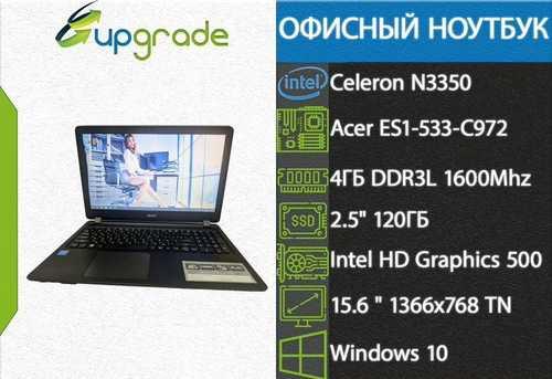 Ноутбук 15.6" Acer Celeron N3350 1.1Ghz/4Gb/SSD