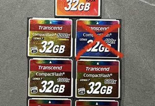 Карты памяти Transcend CompactFlash 32Gb 32Гб