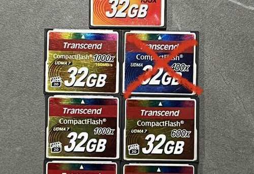 Карты памяти Transcend CompactFlash 32Gb 32Гб