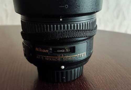 Объектив Nikon AF-S 50mm 1:1.8G