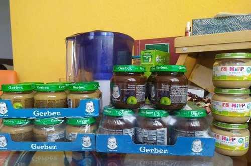 Фруктовое пюре gerber hipp