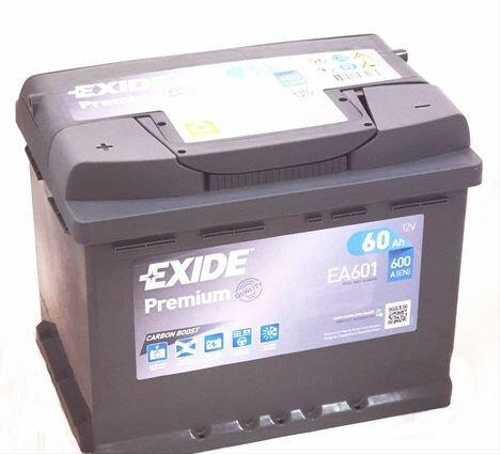 Аккумулятор Exide Premium 60Ач прям. поляр. EA601