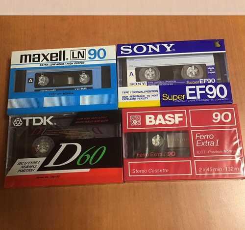 Аудиокассеты Sony, Maxwell, Basf