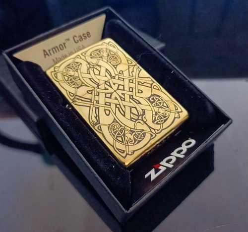 Зажигалка zippo с гравировкой Кельтские узоры