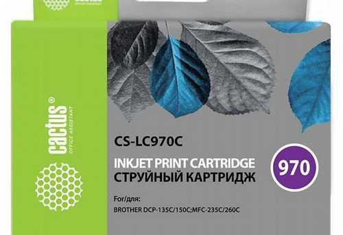 Картридж струйный Cactus CS-LC970C голубой (20мл)