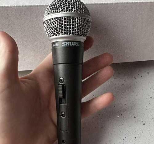 Микрофон Shure sm 58 S (с кнопкой) оригинал