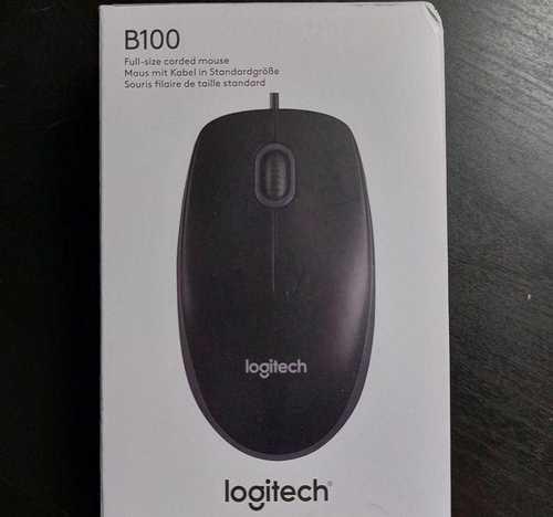 Мышка Logitech B100 проводная