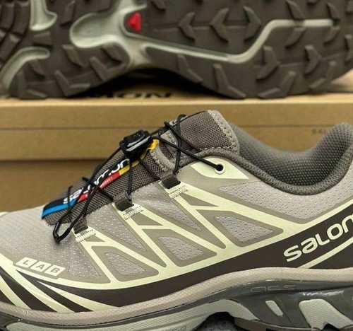 Salomon xt 6 бежевые