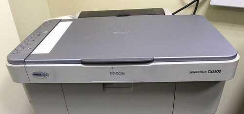 Цветной сканер принтер Epson Stylus CX3500