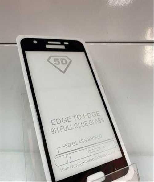 Защитное стекло Samsung J3 2018, черное
