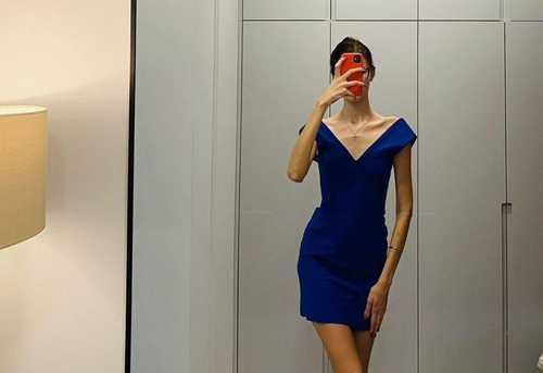 Платье синее мини Zara