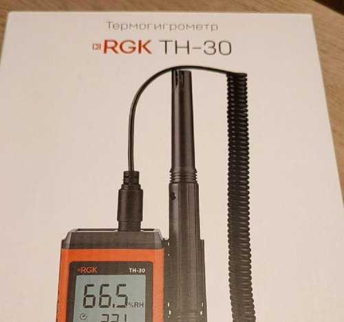 Термогигрометр RGK TH-30 с поверкой