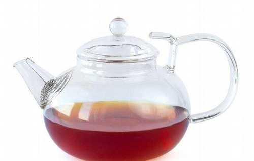 Чайник заварочный стеклянный TimA "иван-чай" 1000м