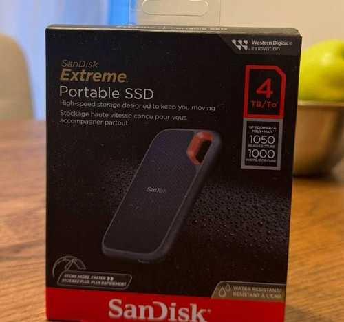 Внешний SSD Sandisk Extreme portable 4TB новый