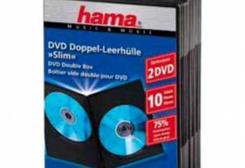 Коробка Hama H-51184 Slim Double-Box для DVD 10 шт