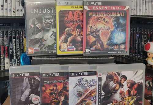 PS3, диски, файтинги, драки, MK, Tekken, Injustice