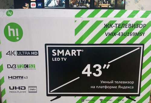 Ultra HD (4K) LED телевизор 43" Hi vhix-43U169MSY