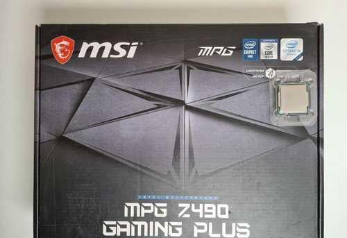 Новый комплект MSI MPG Z490 Gaming Plus + i7-10700