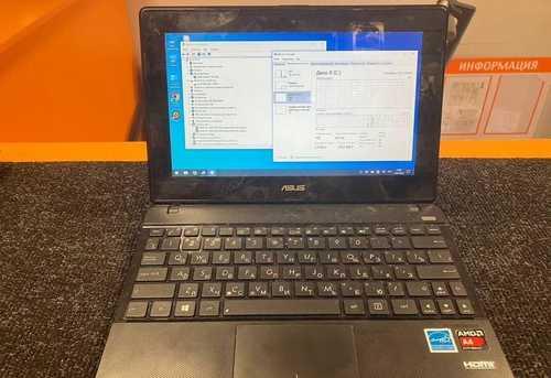 Ноутбук Asus X102 A4/RAM 4GB/SSD 120GB