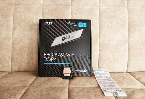 Новый комплект Core i5-12400 + MSI B760M-P ddr4