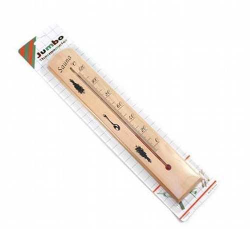 Термометр для сауны деревянный 40х7см в блистере