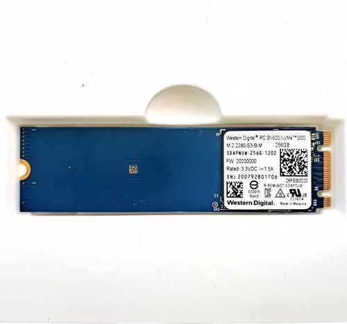 SSD диск 256 GB nvme WD PC-SN520 M.2 2280-S3-B-M