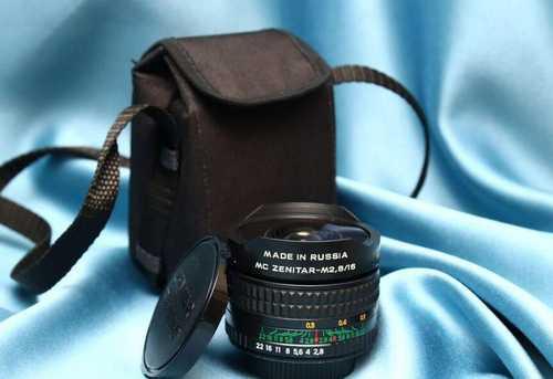 Мс Зенитар-М 16mm f/2.8 рыбий глаз для Canon