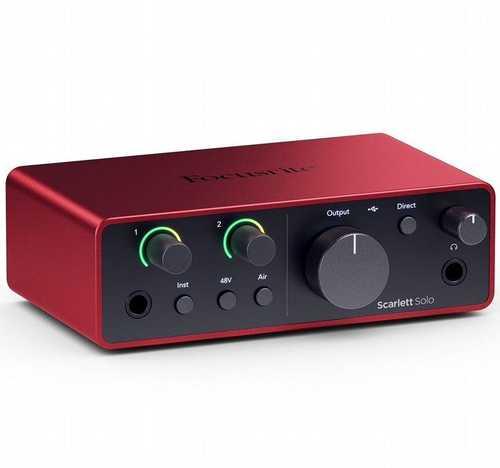 Звуковая карта focusrite Scarlett Solo 4th Gen