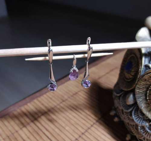 Серьги серебро