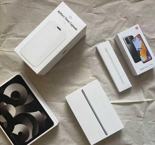 Коробки от iPad apple pencil airport time capsule