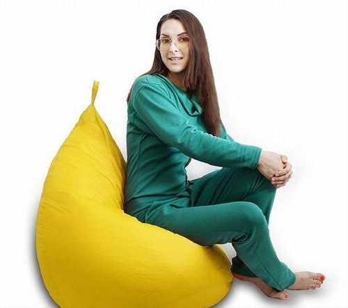 Кресло-мешок L "Груша" Yellow