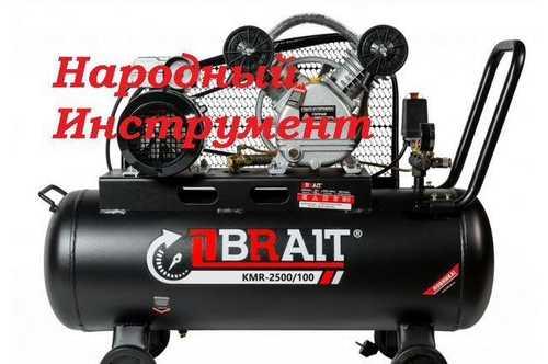 Компрессор воздушный KMR-2500/100 brait, 450 л.мин